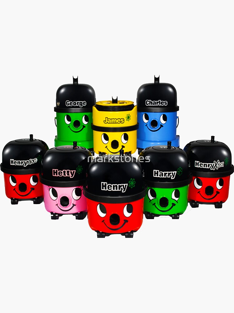 "Henry Hoover and Friends" Sticker by markstones | Redbubble