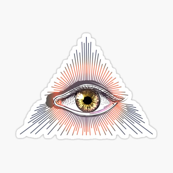 "All Seeing Eye: Third Eye Alchemy Psychic Visionary" Sticker for Sale ...
