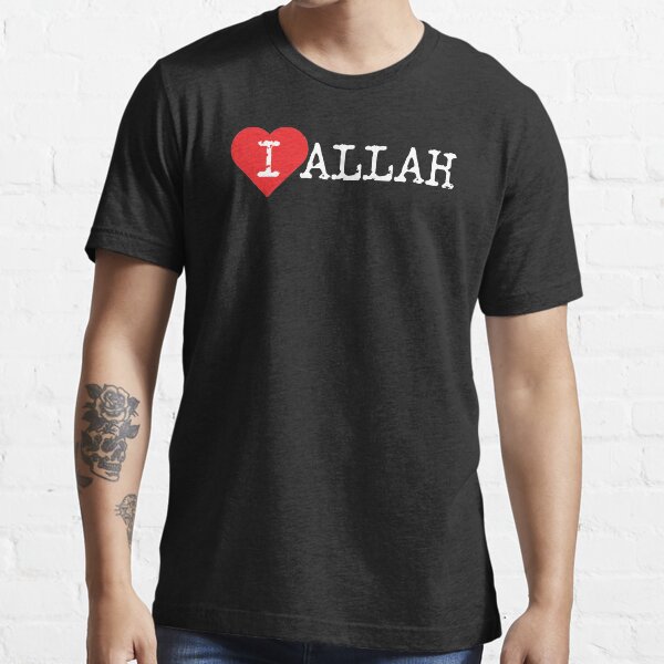 "I Heart Allah | Love Allah" T-shirt for Sale by ctaylorscs | Redbubble | muhammad t-shirts ...