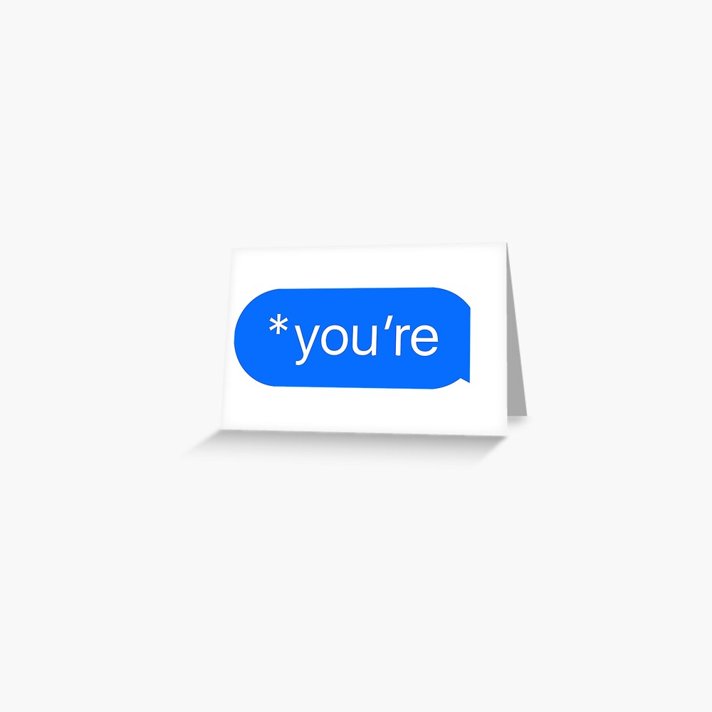 "*You're" Sticker for Sale by Gabrielle Cohen | Redbubble