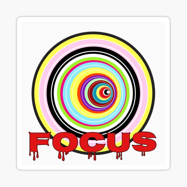 "FOCUS" Sticker for Sale by lindsayginn | Redbubble