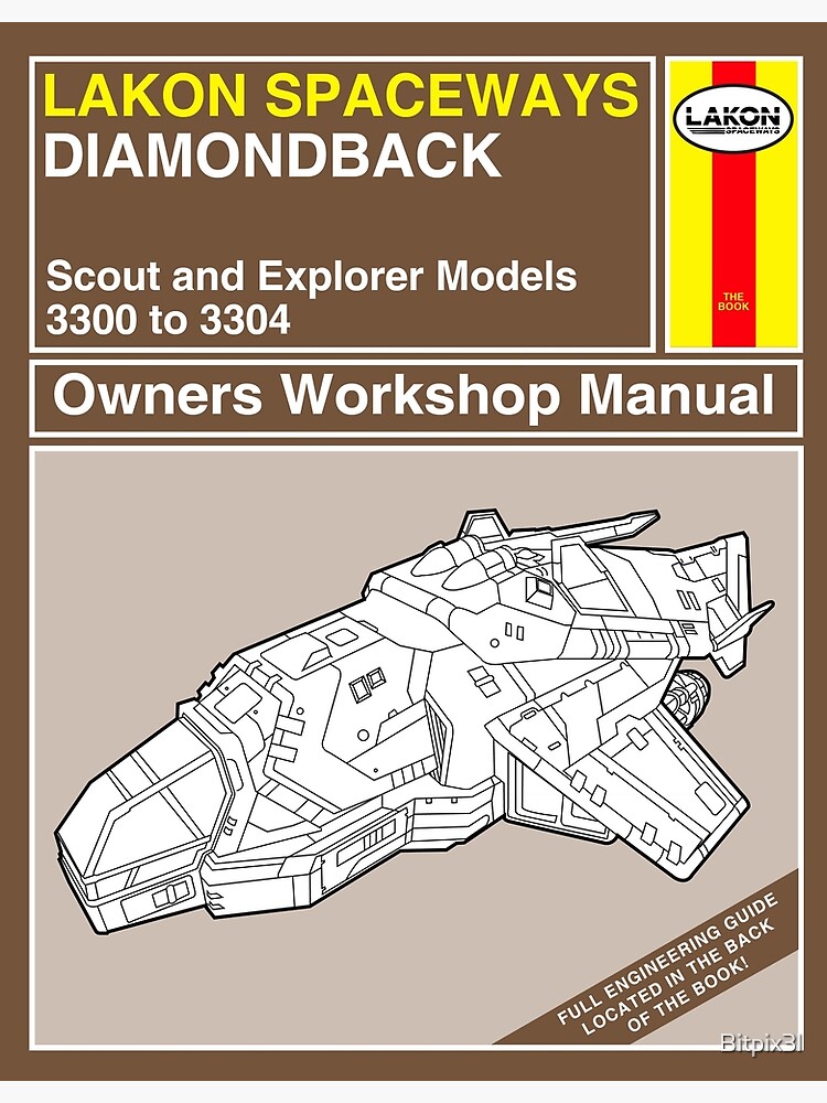"Diamondback Explorer Owners Workshop Manual" Art Print by Bitpix3l ...
