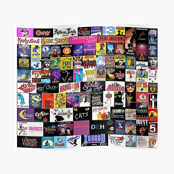 "musical collage" Poster for Sale by abbotttimot | Redbubble