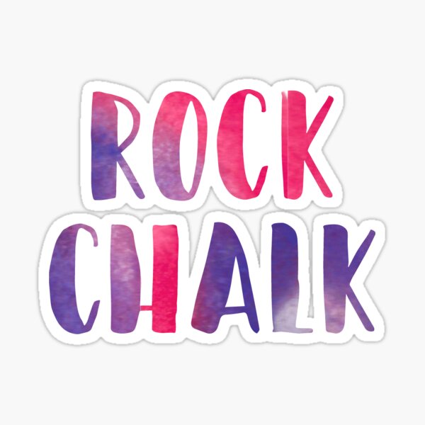Rock Chalk Jayhawk Stickers | Redbubble