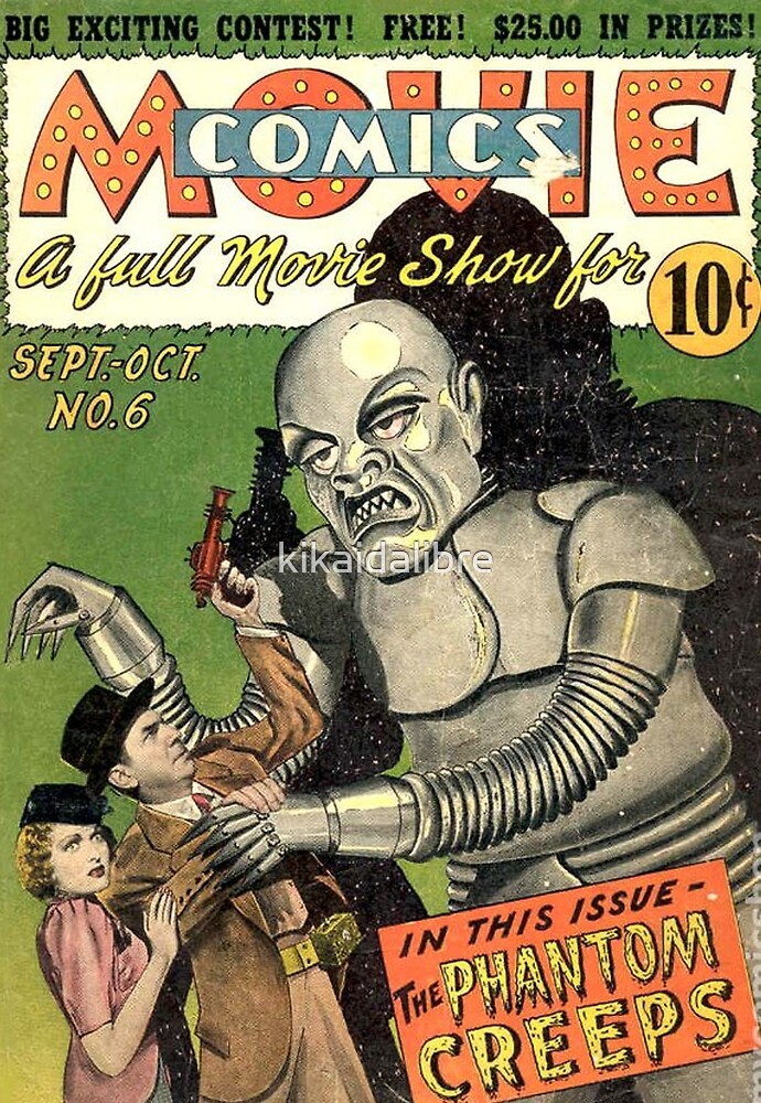 "Phantom Creeps Comic Cover" by kikaidalibre | Redbubble