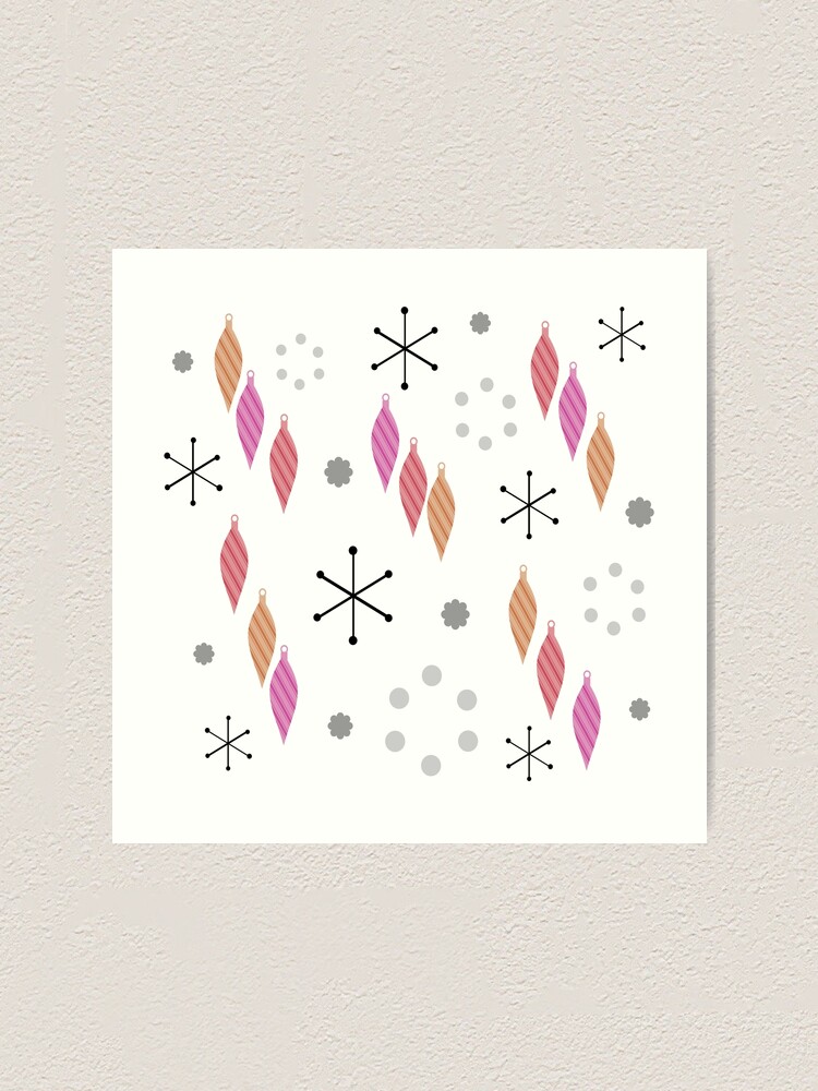 "Mid Century Modern Winter" Art Print for Sale by thepixelgarden ...