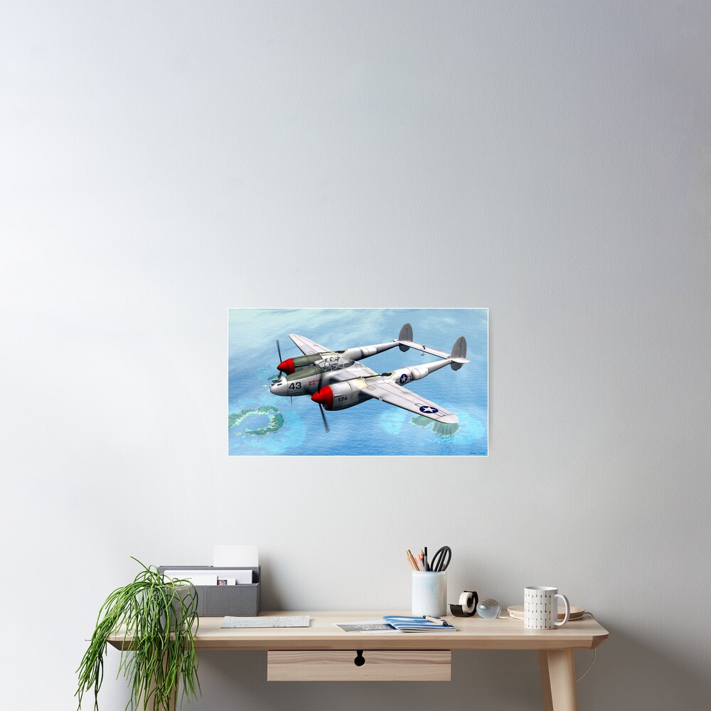 "Lockheed P-38 Lightning " Poster by Skyviper | Redbubble