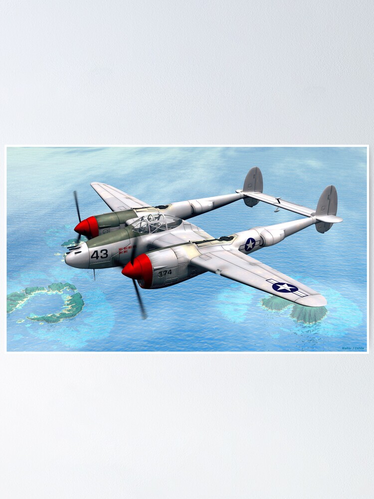 "Lockheed P-38 Lightning " Poster by Skyviper | Redbubble