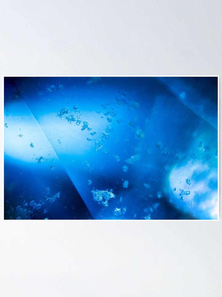 "Blue gem under the microscope" Poster by wavemovies | Redbubble