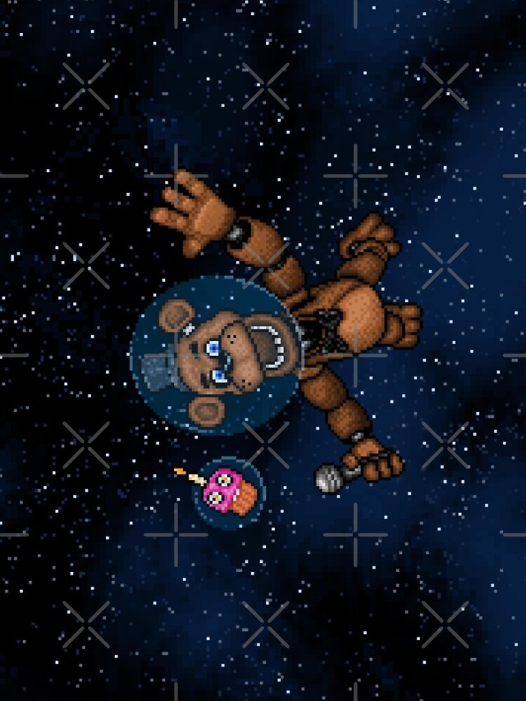 "Freddy Fazbear in Space! - FNAF Pixel art" iPhone Case for Sale by ...
