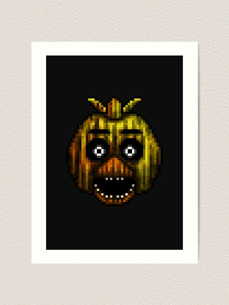 "Five Nights at Freddy's 3 - Pixel art - Phantom Chica" Art Print for ...