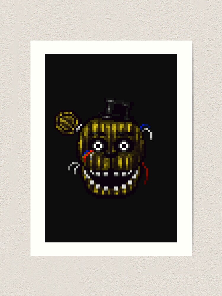 "Five Nights at Freddy's 3 - Pixel art - Phantom Freddy" Art Print by GEEKsomniac | Redbubble
