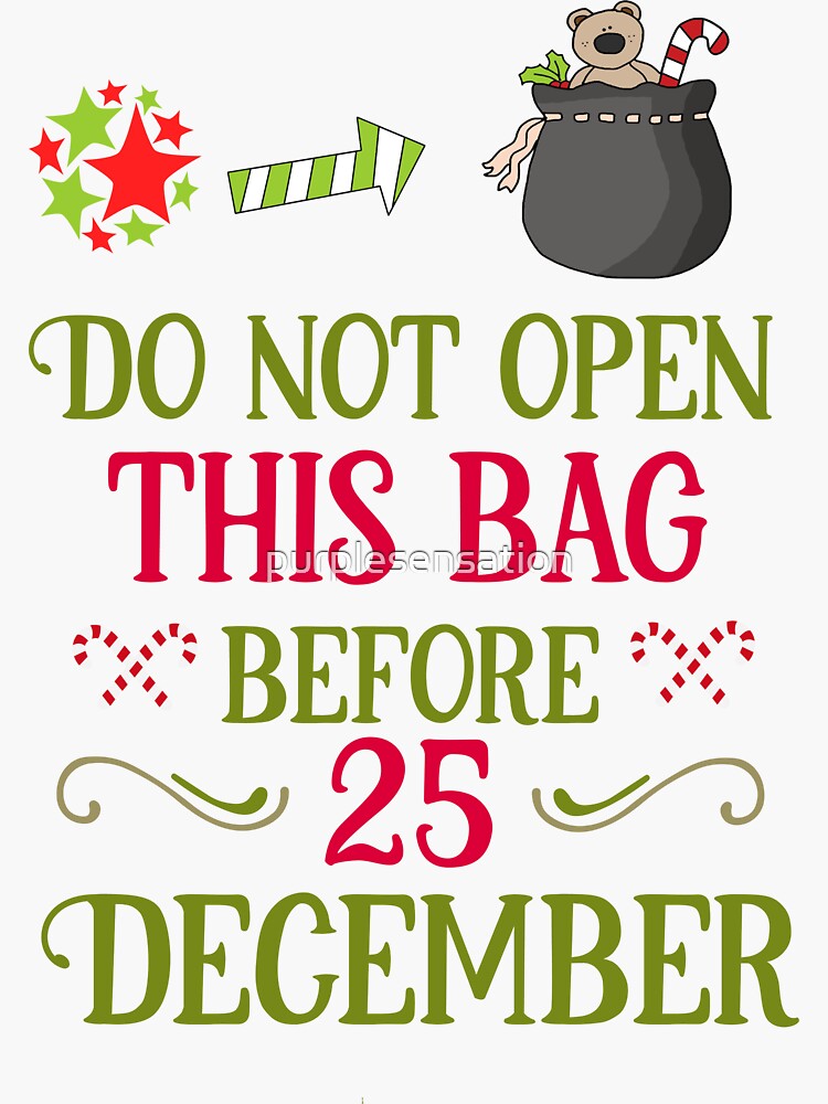 "Do Not Open" Sticker by purplesensation | Redbubble