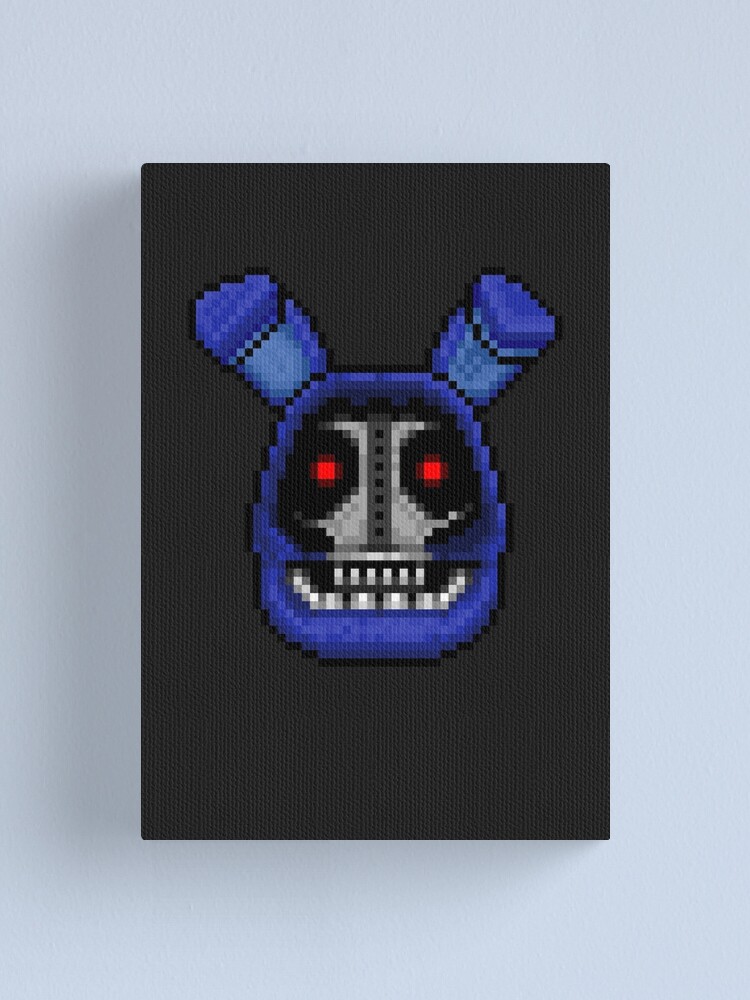 "Adventure Withered Bonnie - FNAF World - Pixel Art" Canvas Print for ...