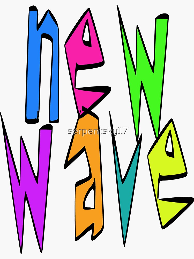 "80s New Wave - Rainbow" Sticker for Sale by serpentsky17 | Redbubble