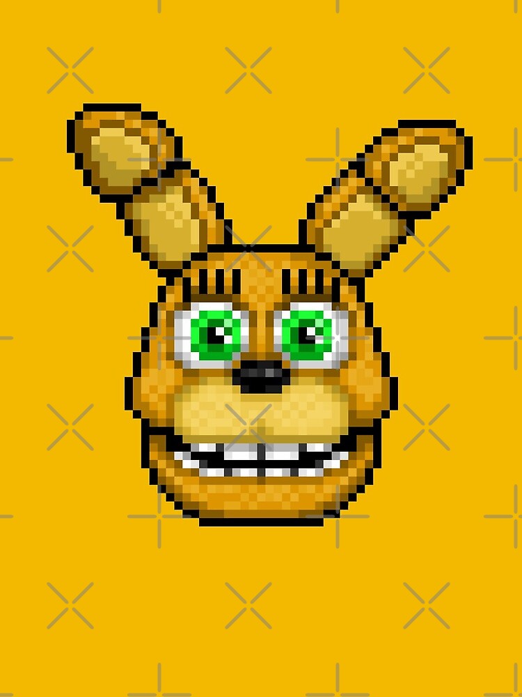 "Adventure Spring Bonnie - FNAF World - Pixel Art" Drawstring Bag for ...