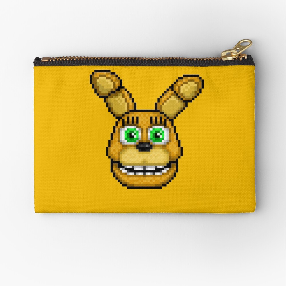 "Adventure Spring Bonnie - FNAF World - Pixel Art" Zipper Pouch by ...
