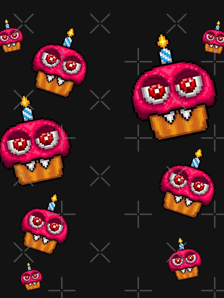 "Adventure Nightmare Cupcake - FNAF World - Pixel Art" Leggings for ...