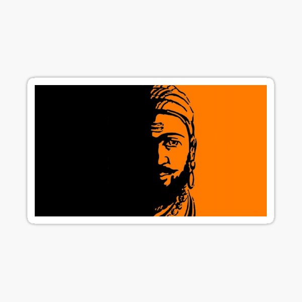 "Stylist Mens Tshirt - Shivaji Maharaj Printed" Sticker for Sale by ...