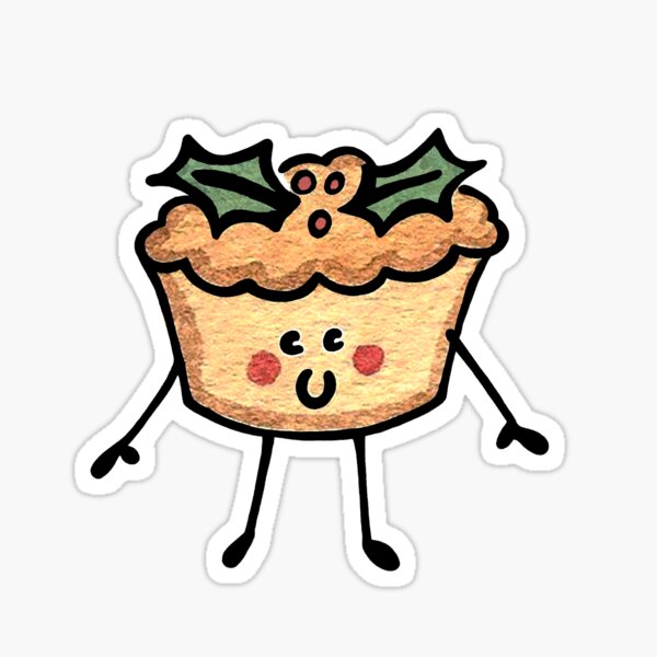 Mince Pie Stickers | Redbubble