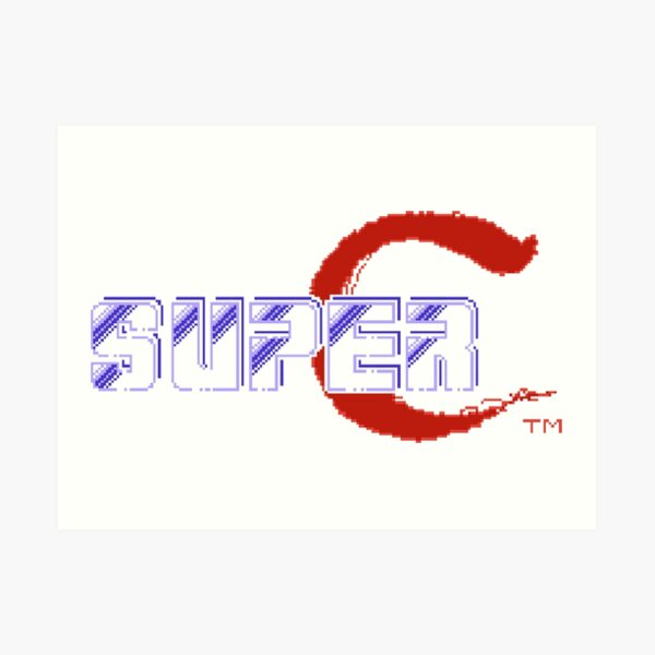 "Contra Vintage Super C Logo" Art Print for Sale by PixelRetro | Redbubble