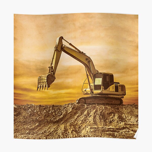 "Bagger" Poster von TastefulDesigns | Redbubble
