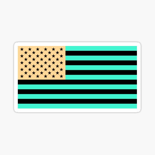 "Inverted USA Flag" Sticker for Sale by Dator | Redbubble