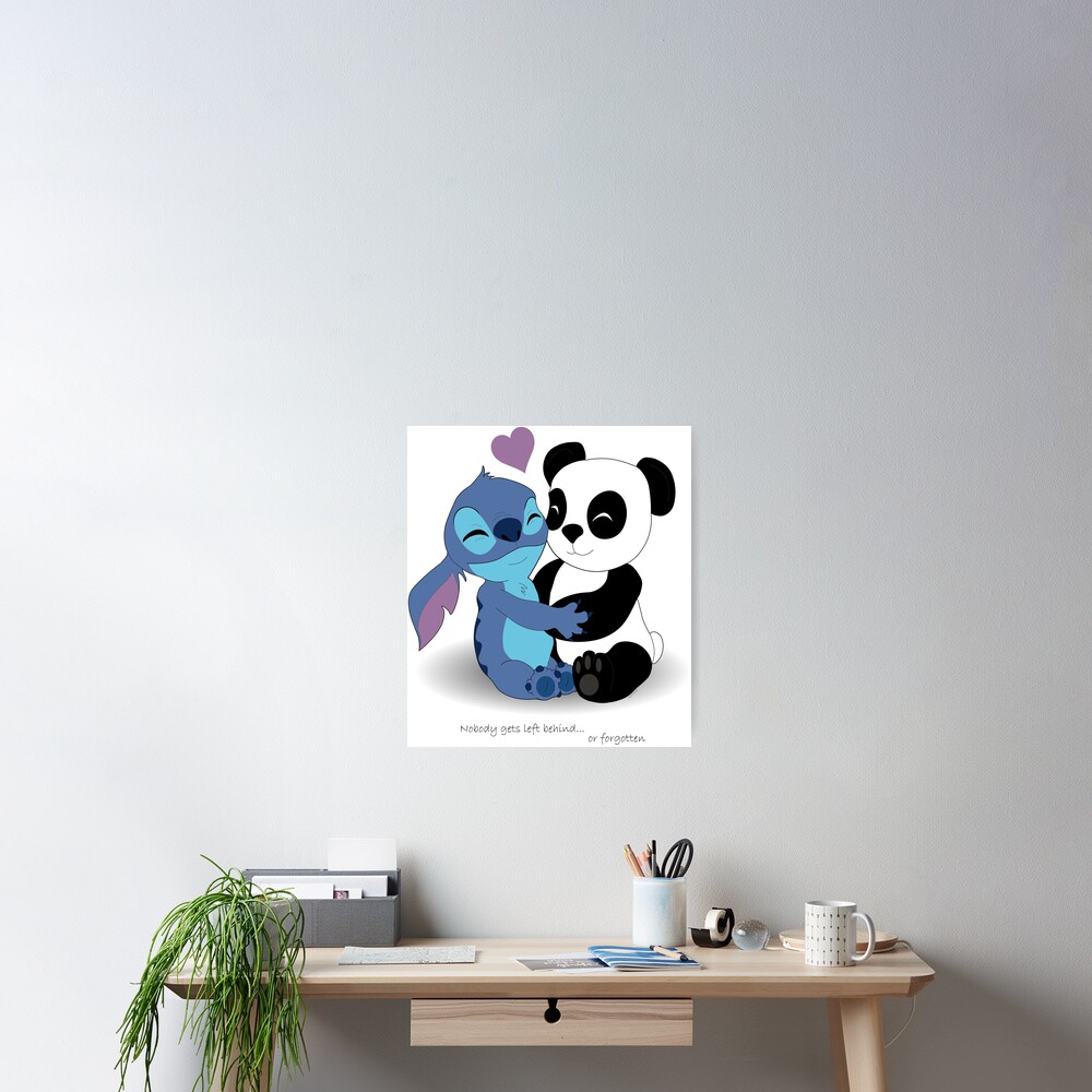 "Stitch & Panda" Poster for Sale by tayloriginal | Redbubble
