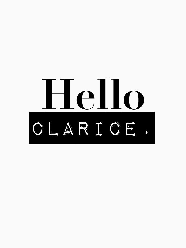 "Hello Clarice" T-shirt by Lisanich | Redbubble