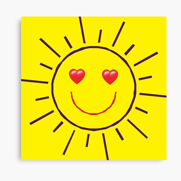 "Happy Sunshine Love" Canvas Print by ljm000 | Redbubble