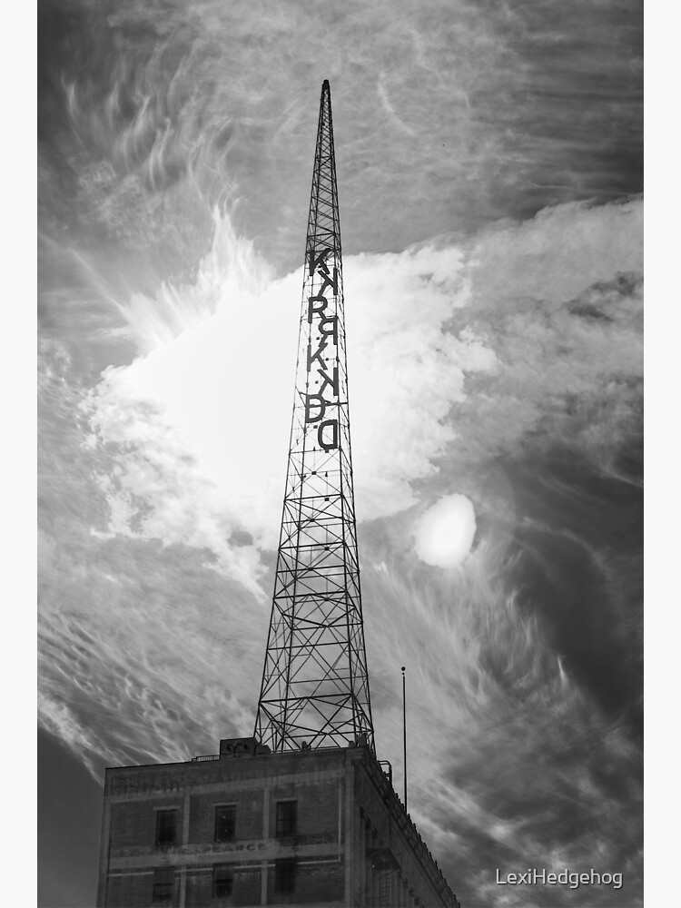"Iconic Los Angeles KRKD Downtown" Poster for Sale by LexiHedgehog ...