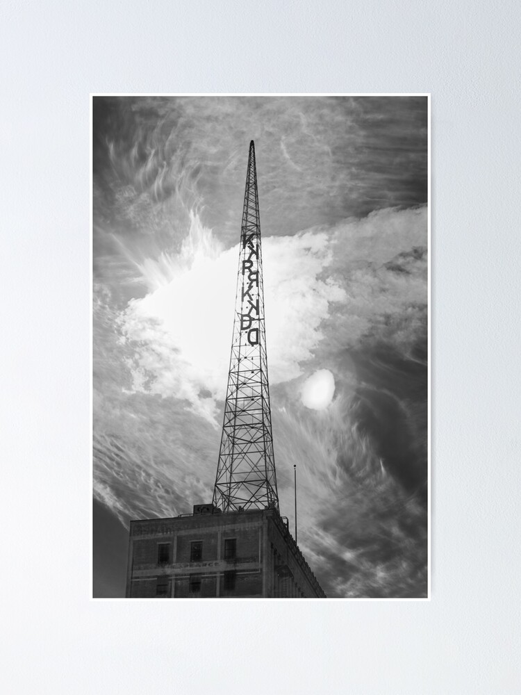 "Iconic Los Angeles KRKD Downtown" Poster for Sale by LexiHedgehog ...