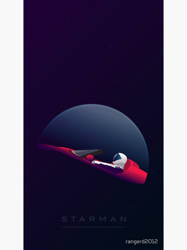 "The Great Starman " Sticker by rangerd2012 | Redbubble
