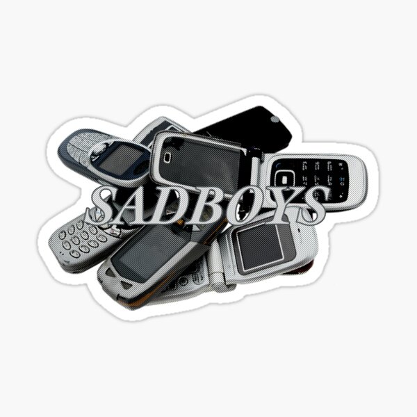 "SADBOYS mobile phones MERCHANDISE" Sticker for Sale by AestheticHoes ...