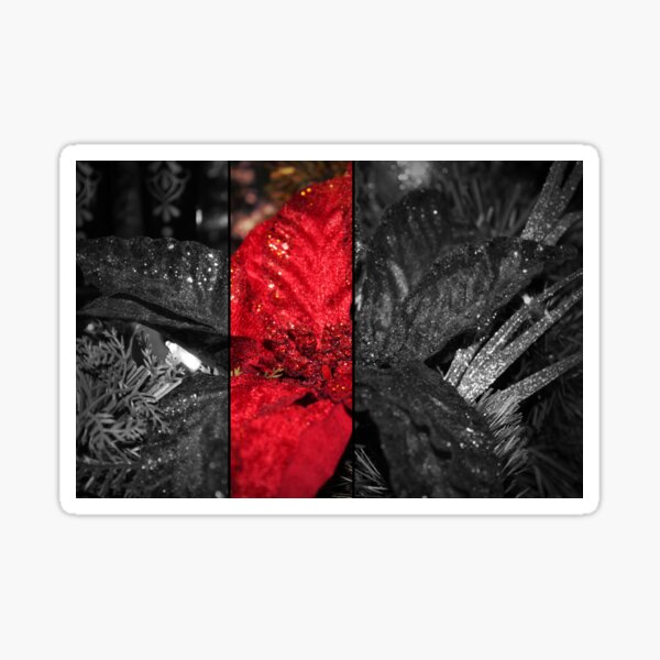 "Creative Christmas Flower" Sticker for Sale by PhrozenPhotos | Redbubble