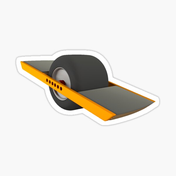 "One wheel skateboard sticker" Sticker for Sale by msha | Redbubble