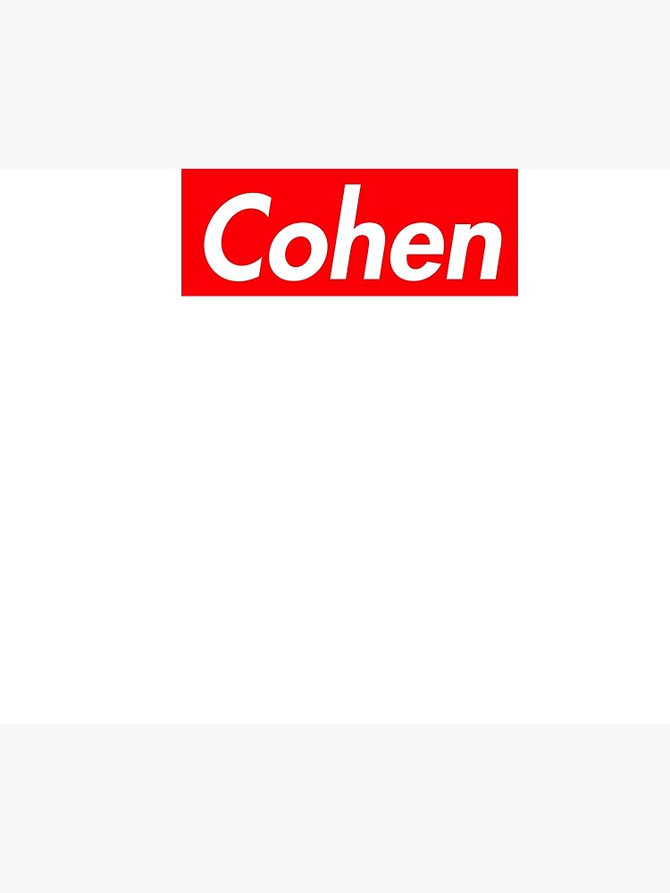"Cohen Box Logo in Red" Poster by SupremeDesign | Redbubble