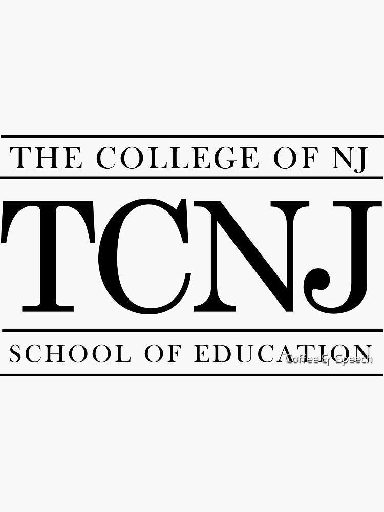 "TCNJ College of Education" Sticker for Sale by Coffee & Speech | Redbubble