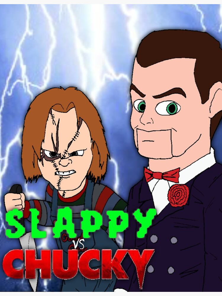 "Slappy vs Chucky" Sticker for Sale by VixiMixi | Redbubble