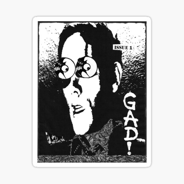 "GAD! Issue 1 Cover" Sticker for Sale by murderboymusic | Redbubble