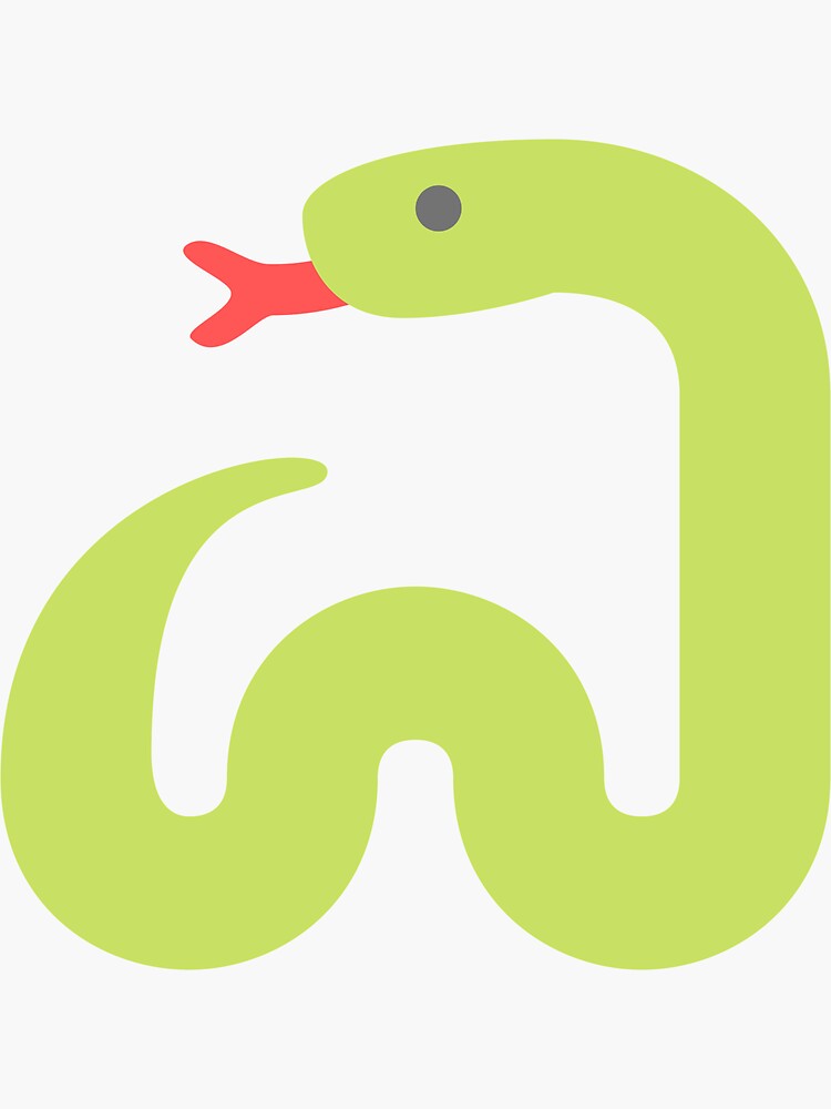 "The Cute Green Snake" Sticker for Sale by SpacemanSam13 | Redbubble