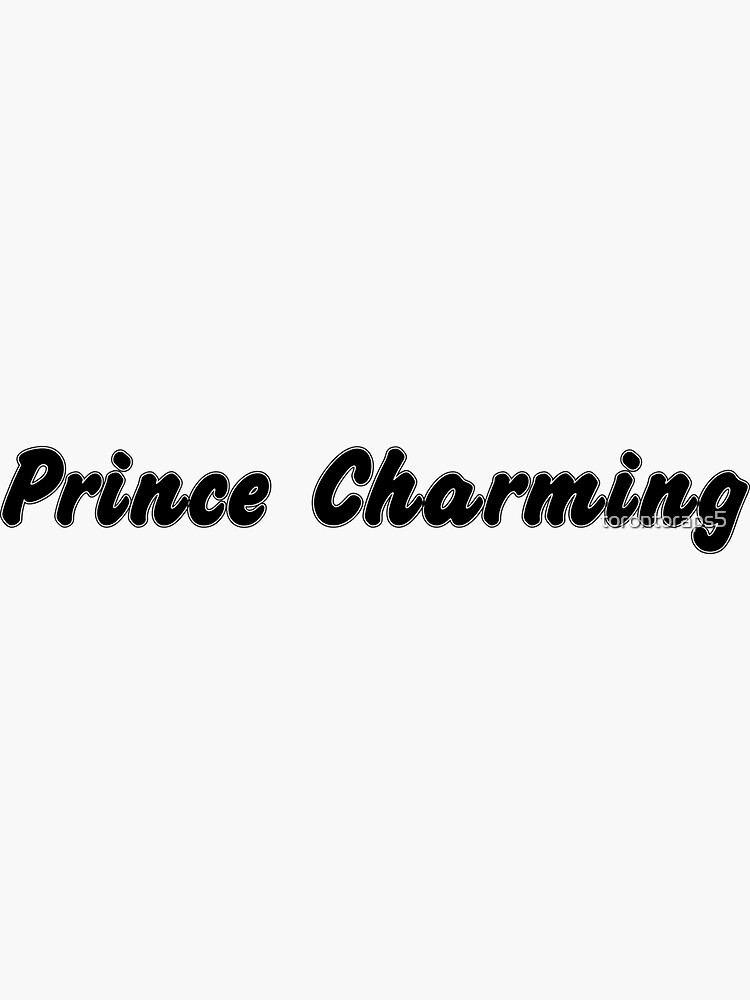 "Prince Charming" Sticker for Sale by torontoraps5 | Redbubble