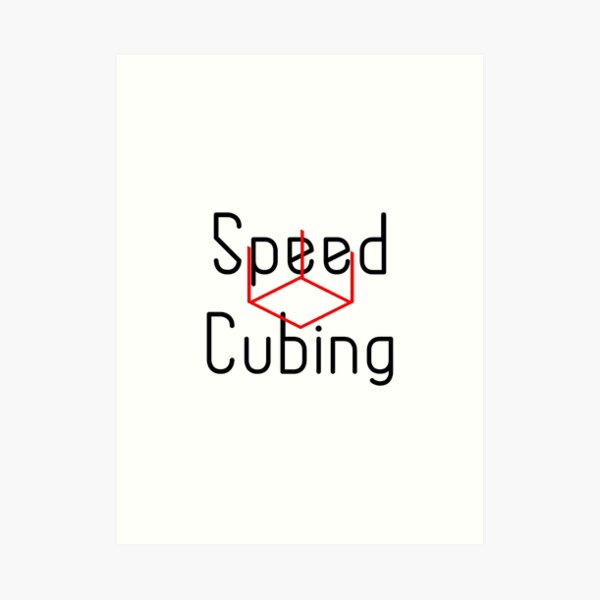 Speed Cubing Algorithm Speed Cube Buster Art Print By At85productions Redbubble