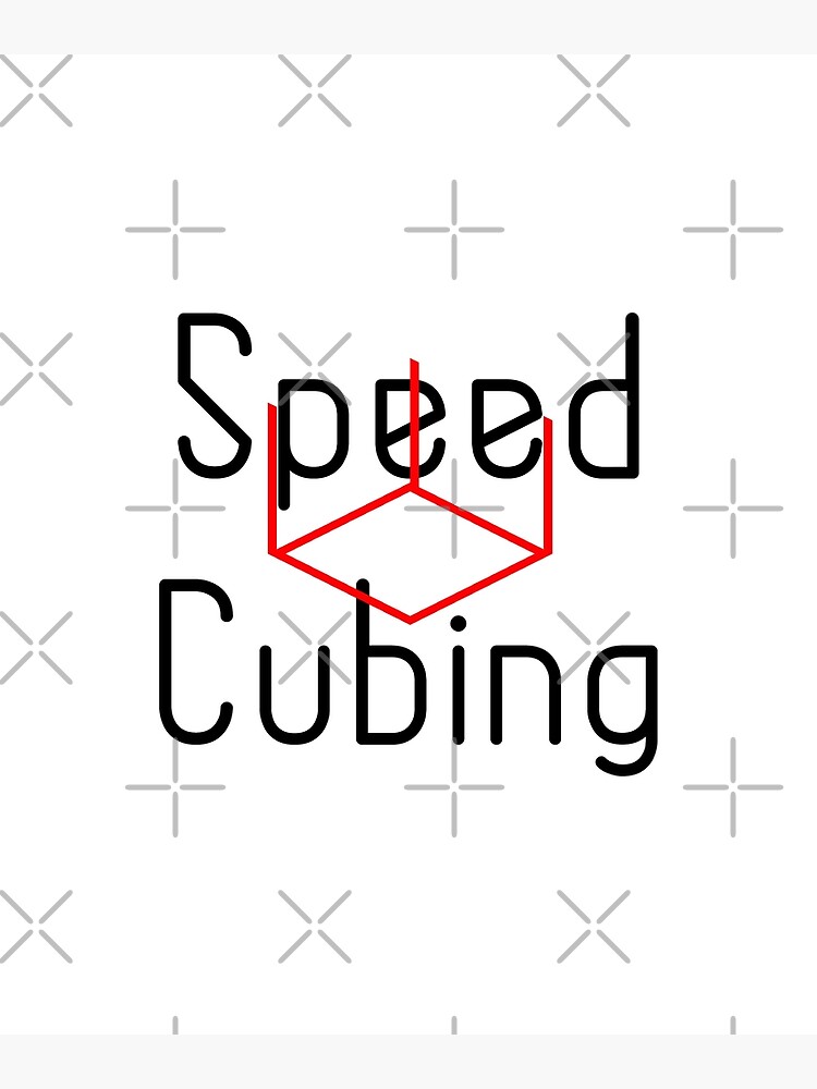 "Speed Cubing Algorithm Speed Cube Buster" Art Print by at85productions ...