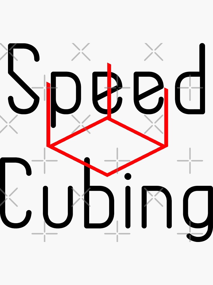 "Speed Cubing Algorithm Speed Cube Buster" Sticker for Sale by ...