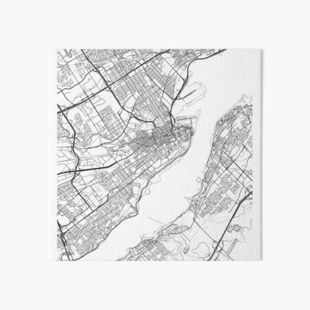 "Quebec City map poster print wall art, Quebec gift printable, Home and ...