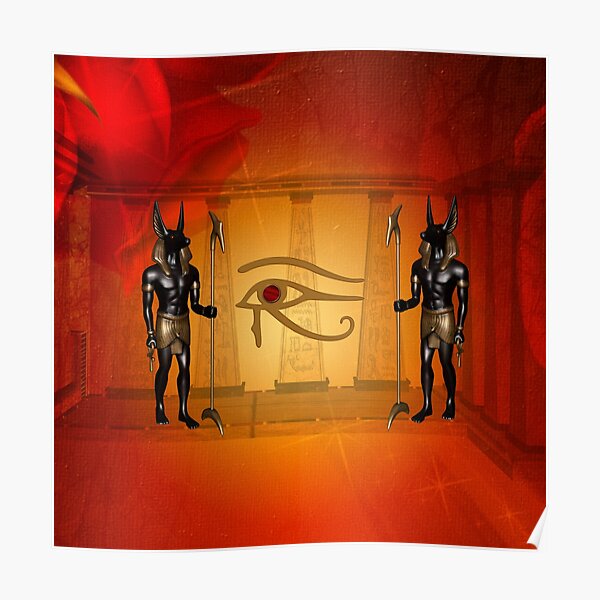 "The all seeing eye with anubis" Poster by nicky2342 | Redbubble