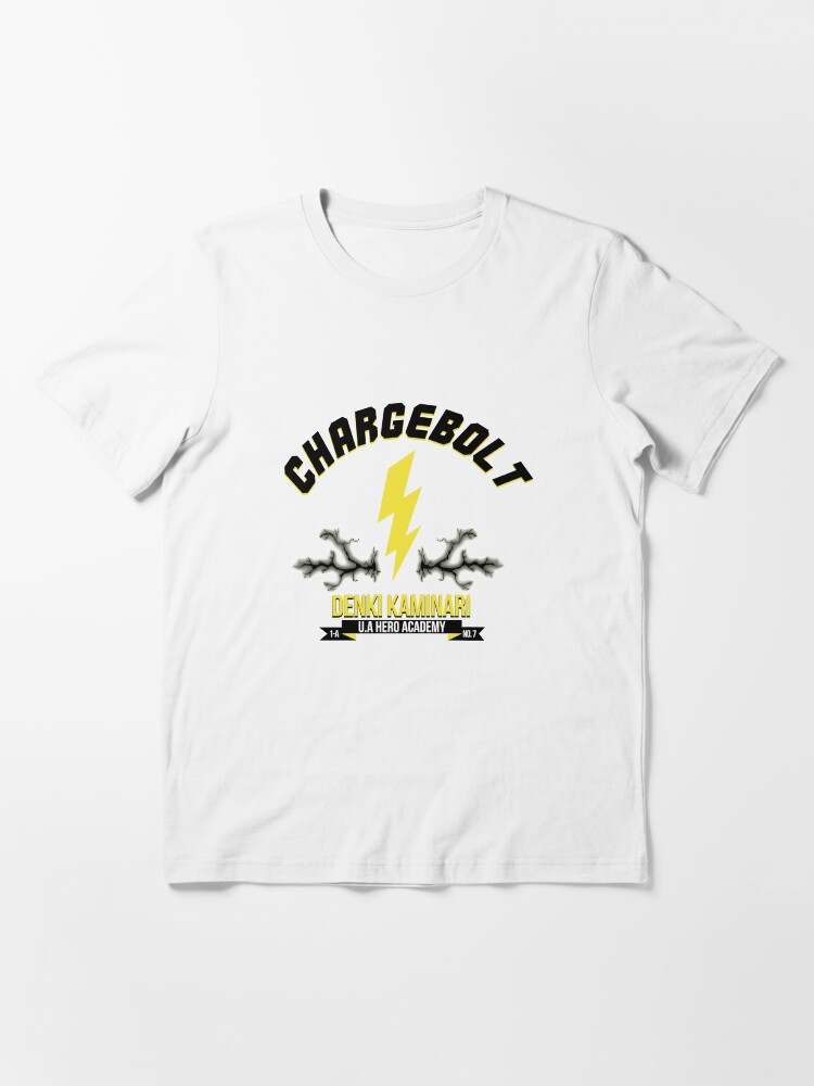 "BNHA Chargebolt Denki Kaminari Hero Logo Character Design " T-shirt by ...
