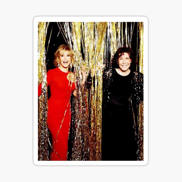 "Jane fonda and Lily Tomlin" Sticker for Sale by eryn03 | Redbubble