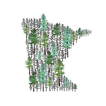 "Minnesota Forest" Poster for Sale by GreatLakesLocal | Redbubble